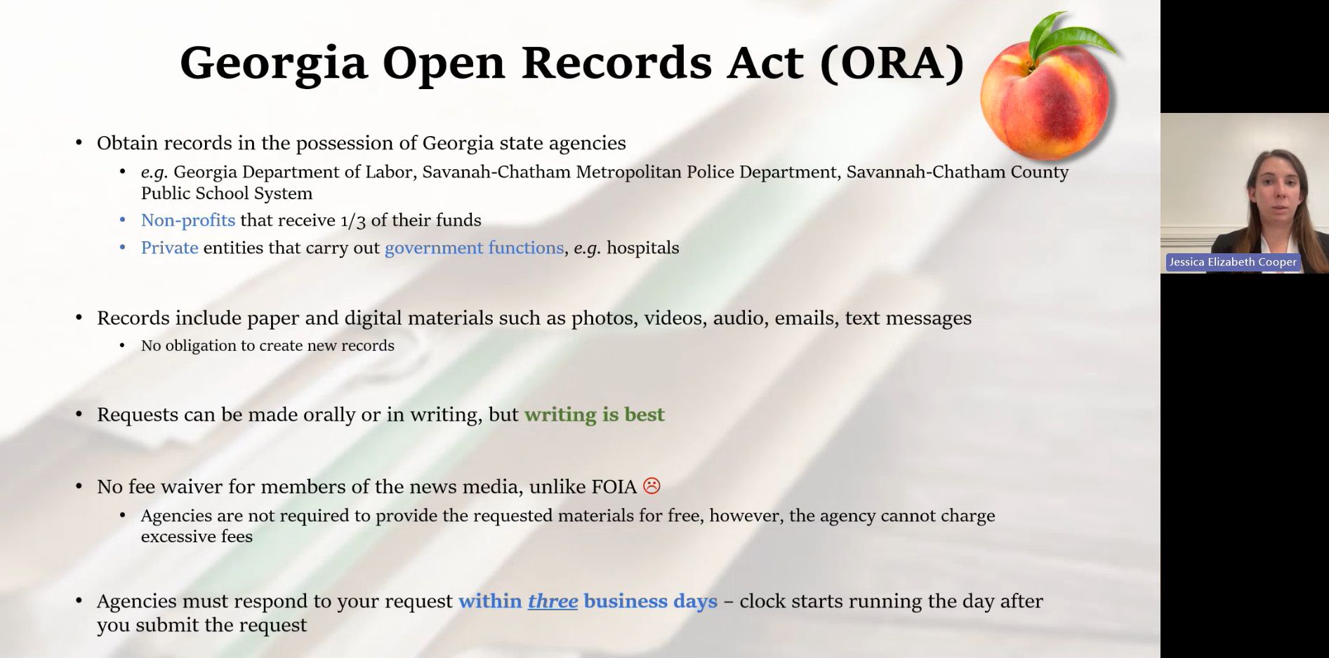 Clinic provides training on speech rights and media law to audiences ...